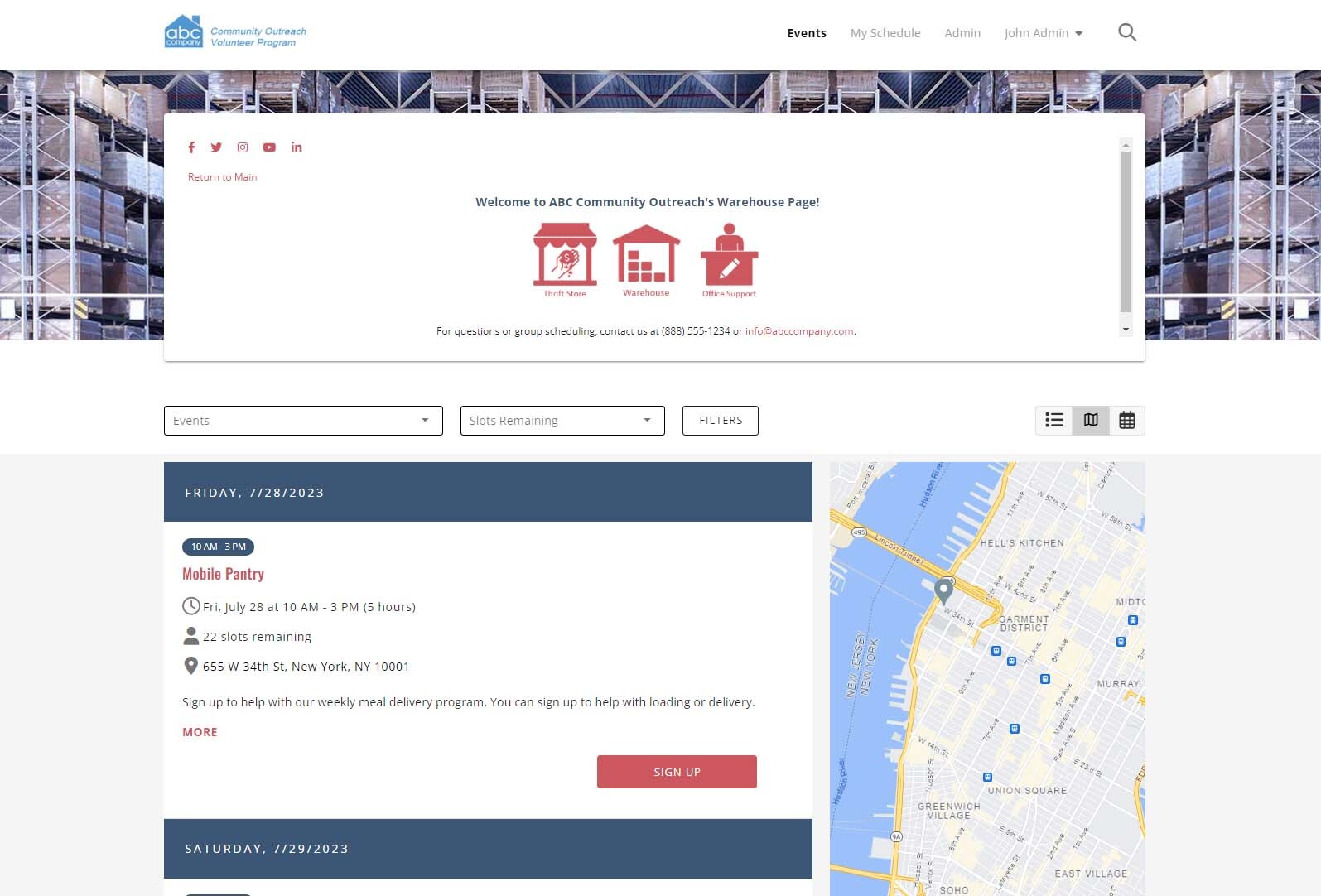 Volunteer Scheduling is a Breeze with VolunteerHub Software