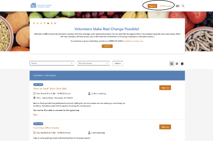 Getting Help Signing in to Your VolunteerHub Account