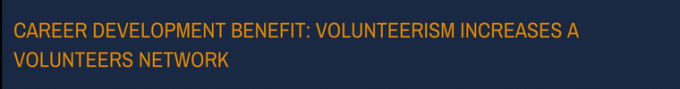 Career Development: How Volunteering Can Create Opportunity