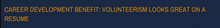 Career Development: How Volunteering Can Create Opportunity
