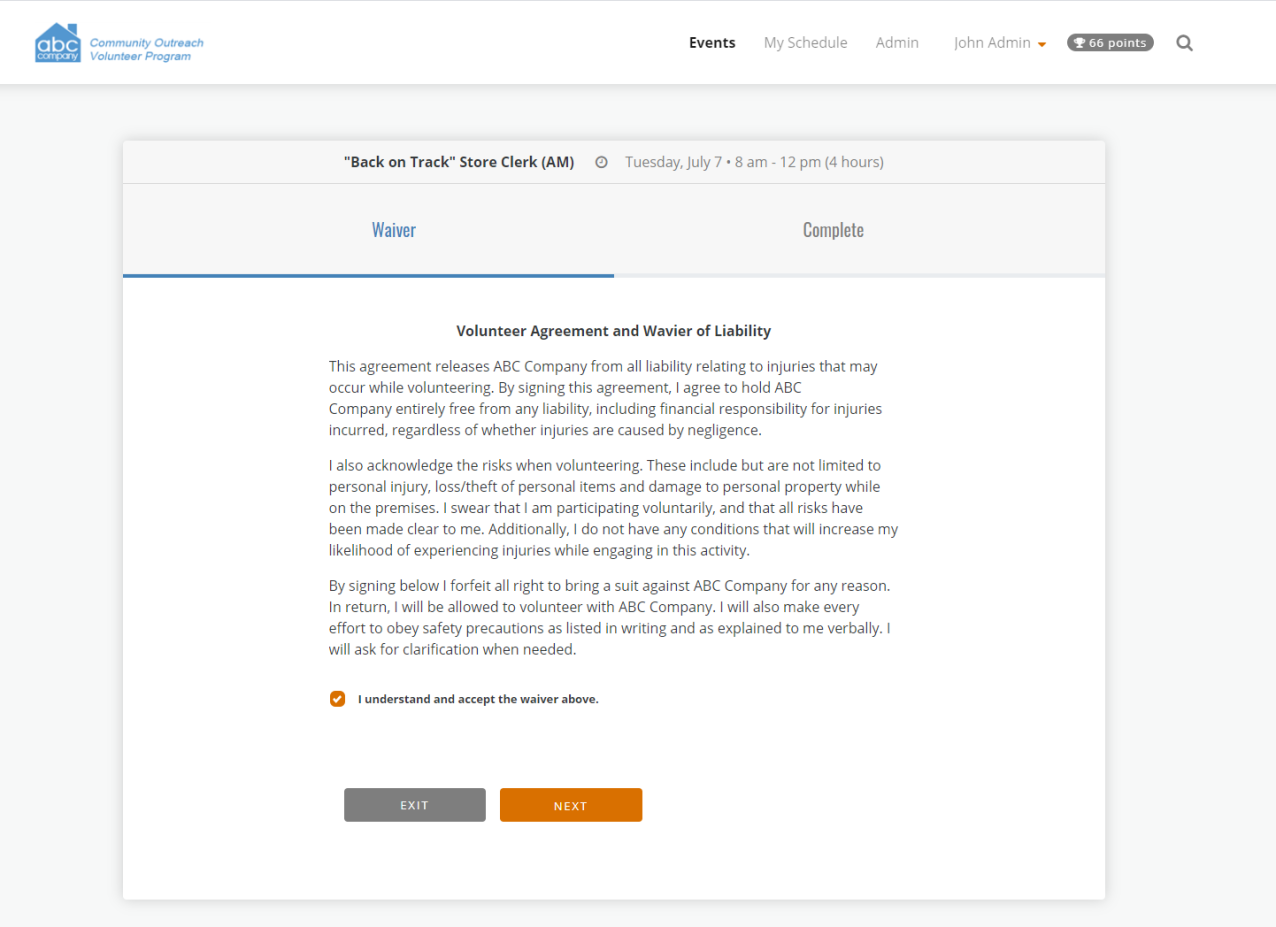 Volunteer Liability Waiver - Managing Risk